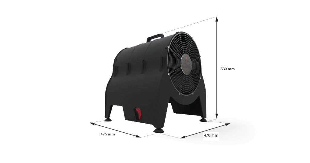 Portable fan heater | ATEX gas / dust zones | MFH Bulldog - WOLFF GROUP